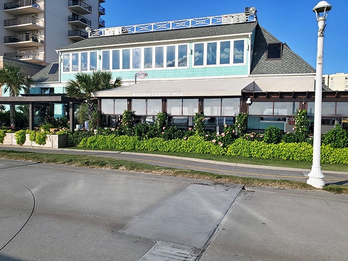 Waterman's Surfside Grille: Where the ocean views are as refreshing as their famous Orange Crush. Seafood so fresh, it's practically still swimming!