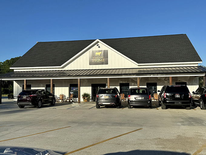 Cars line up like eager diners at a buffet. Hometown Prime's popularity is as clear as the Mississippi sky on a summer day.