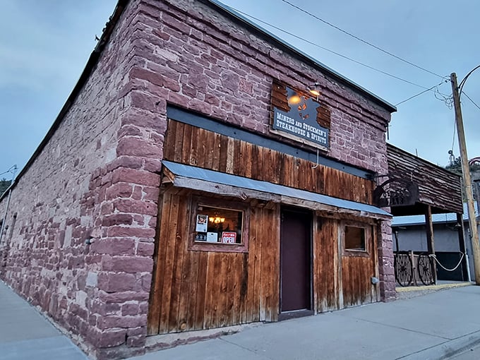Talk about striking gold! Miners and Stockmen's rugged exterior hints at the meaty treasures awaiting inside. It's the Ft. Knox of beef!