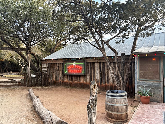 Rustic elegance meets carnivore's paradise. Perini Ranch serves up slices of Texas heaven on a weathered wooden platter.