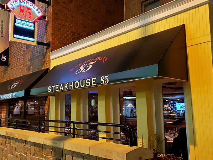 By day, a charming storefront. By night, a meat lover's dream. Steakhouse 85 proves you can judge a book by its cover!