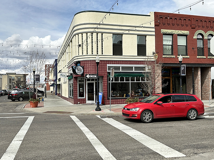 Downtown delights await! The Snakebite's classic brick facade hints at the timeless flavors within. Let the culinary adventure begin!