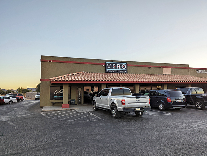 This unassuming storefront houses pizza architecture that would make Frank Lloyd Wright nod in approval—structurally sound and mouthwateringly good.