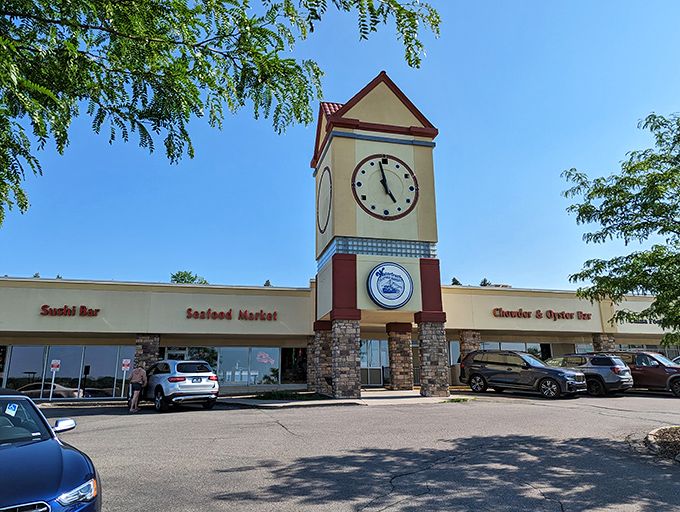 From strip mall to seafood paradise: Waterfront's facade might say 'Midwest,' but inside, it's pure coastal charm.