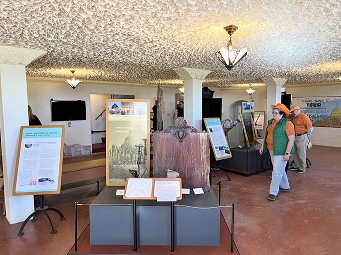 Step into a time capsule of 1930s elegance. This basement level could double as a set for "The Great Gatsby: Desert Edition."