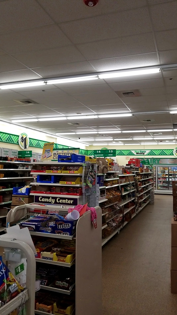 Sweet tooth paradise or dentist's nightmare? This candy aisle is where willpower comes to die and inner children come to play.