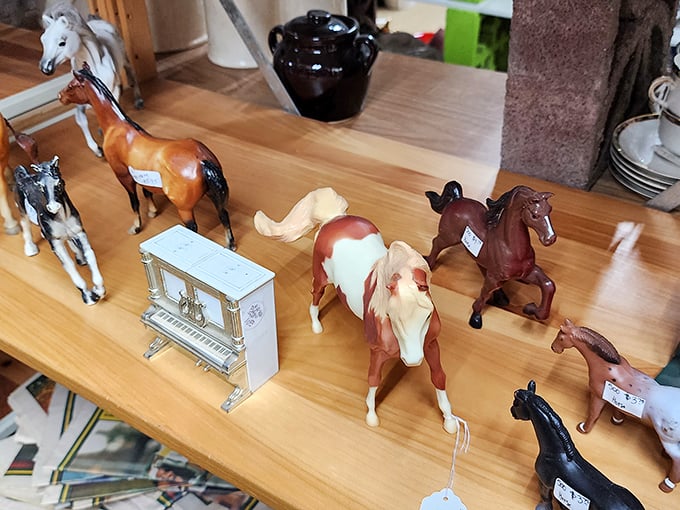 Giddy up, memory lane! These miniature steeds aren't just toys; they're tiny time machines, ready to gallop you back to childhood adventures.