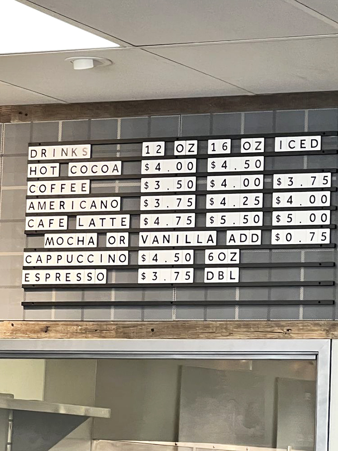 Decisions, decisions! This menu board is a caffeinated choose-your-own-adventure for grown-ups. Coffee math was never this delicious.