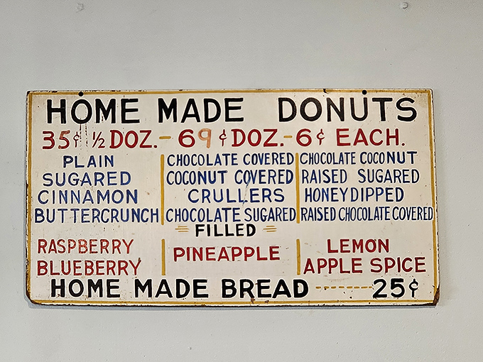 A menu that's a time capsule of sweetness. These prices might make you think you've stumbled into a 1950s sitcom, but the flavors are timeless.