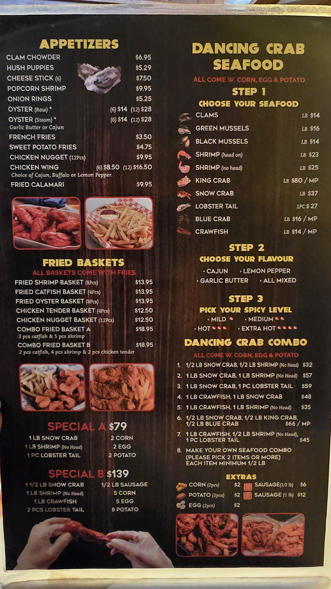 Decisions, decisions! This menu is like a "Choose Your Own Adventure" book, but every ending is deliciously satisfying.