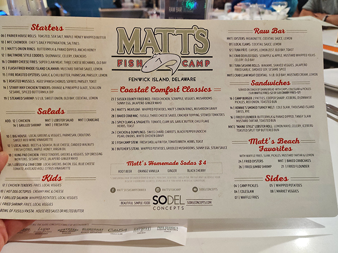 Menu, menu on the wall, who's the fairest seafood of them all? Spoiler alert: It's everything!