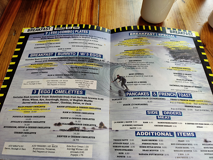 Decisions, decisions! Sugar Shack's menu is like a greatest hits album of breakfast classics. Good luck choosing just one &ndash; I dare you!