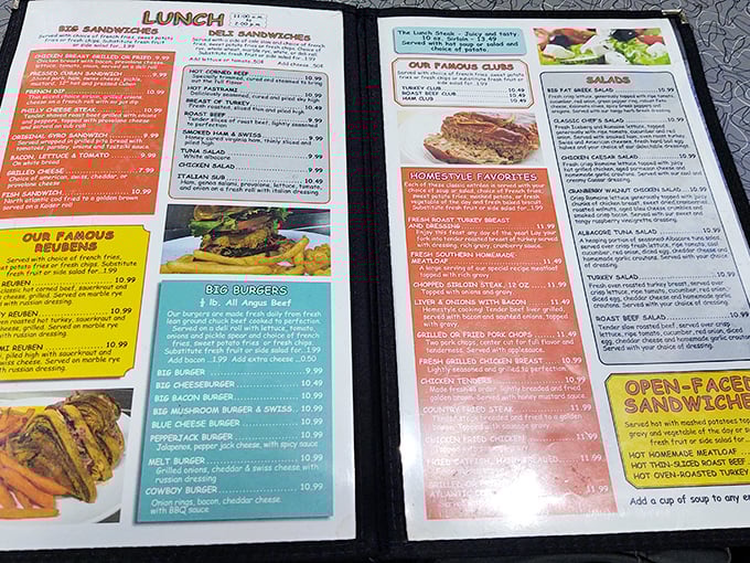 Decisions, decisions! This menu is like a choose-your-own-adventure book, but every ending is delicious.