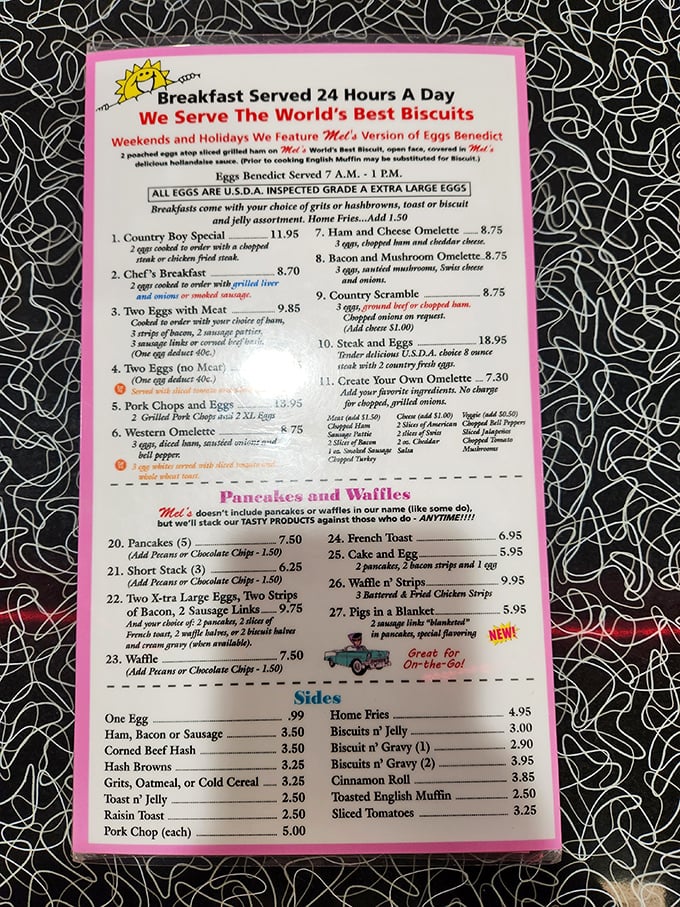 Decisions, decisions! Mel's menu is a choose-your-own-adventure of comfort food classics. Spoiler alert: There are no wrong choices.