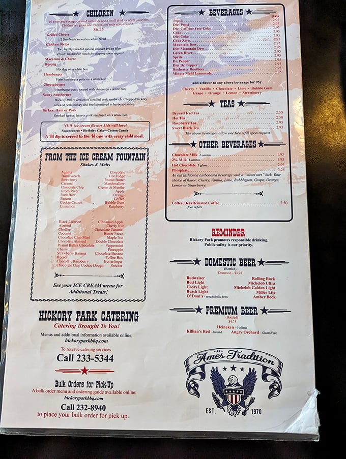 Decisions, decisions! This menu is like a roadmap to flavor town, with enough options to make your head spin and your stomach growl.
