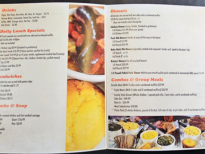 Decisions, decisions! This menu is a roadmap to culinary bliss, each option more tempting than the last.