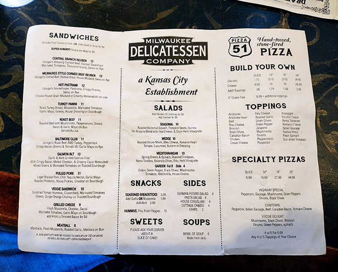 Decisions, decisions! This menu is like a roadmap to flavor town, with each option more tempting than the last.