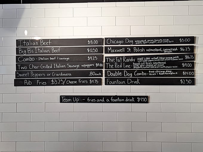 Decisions, decisions! This menu board is like a love letter to Chicago street food, written in the universal language of "yum."
