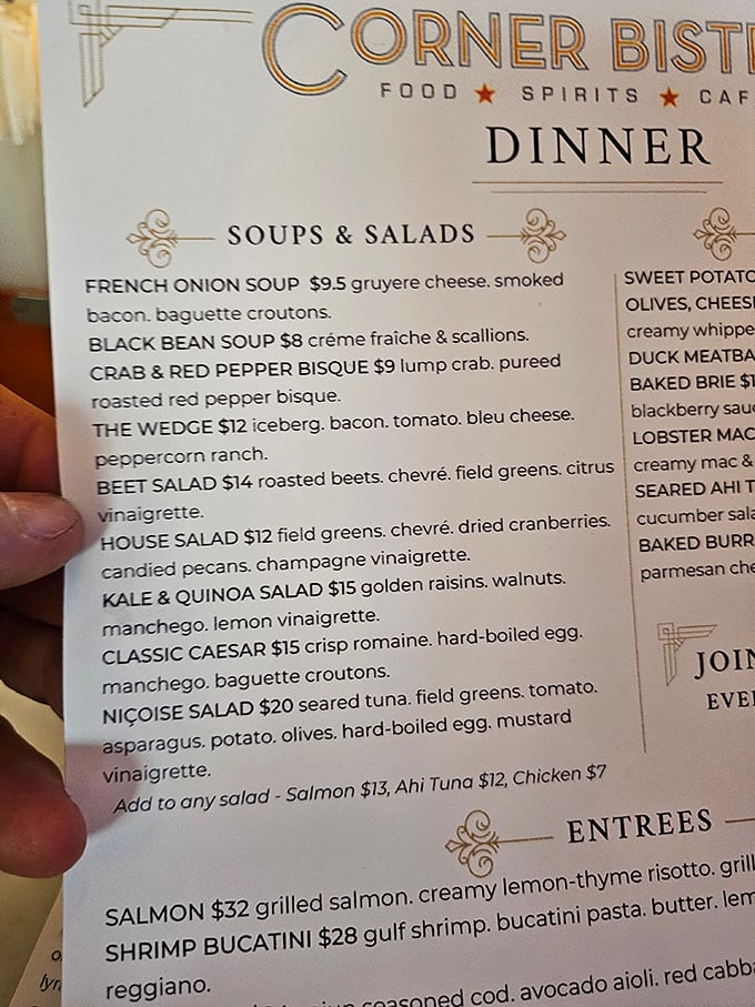 Menu browsing: where the struggle is real. French onion soup or lobster mac? Why not both? Your taste buds can thank me later.