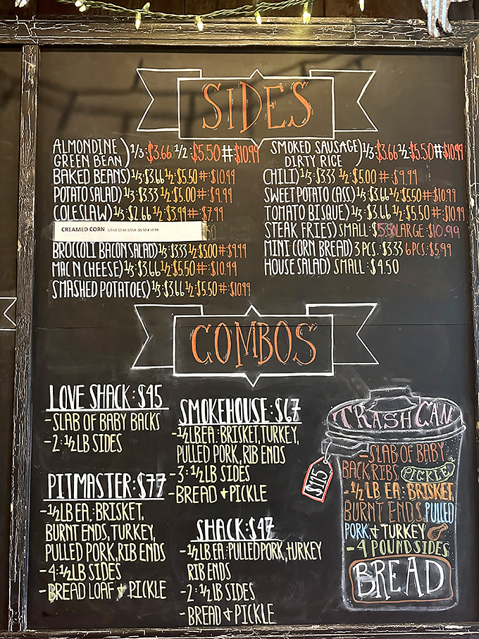 Decisions, decisions! This menu board is a work of art that'll have you plotting return visits before you've even ordered.