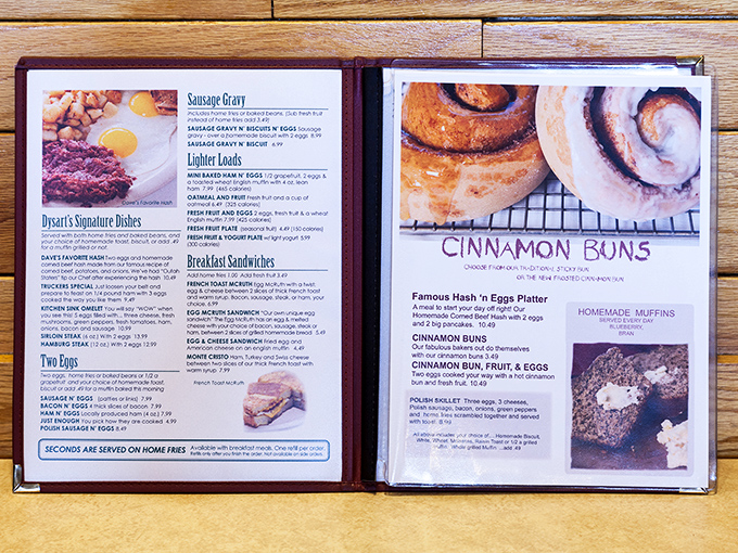 Decisions, decisions! This menu is like a roadmap to culinary bliss. Pro tip: bring your reading glasses and an empty stomach.