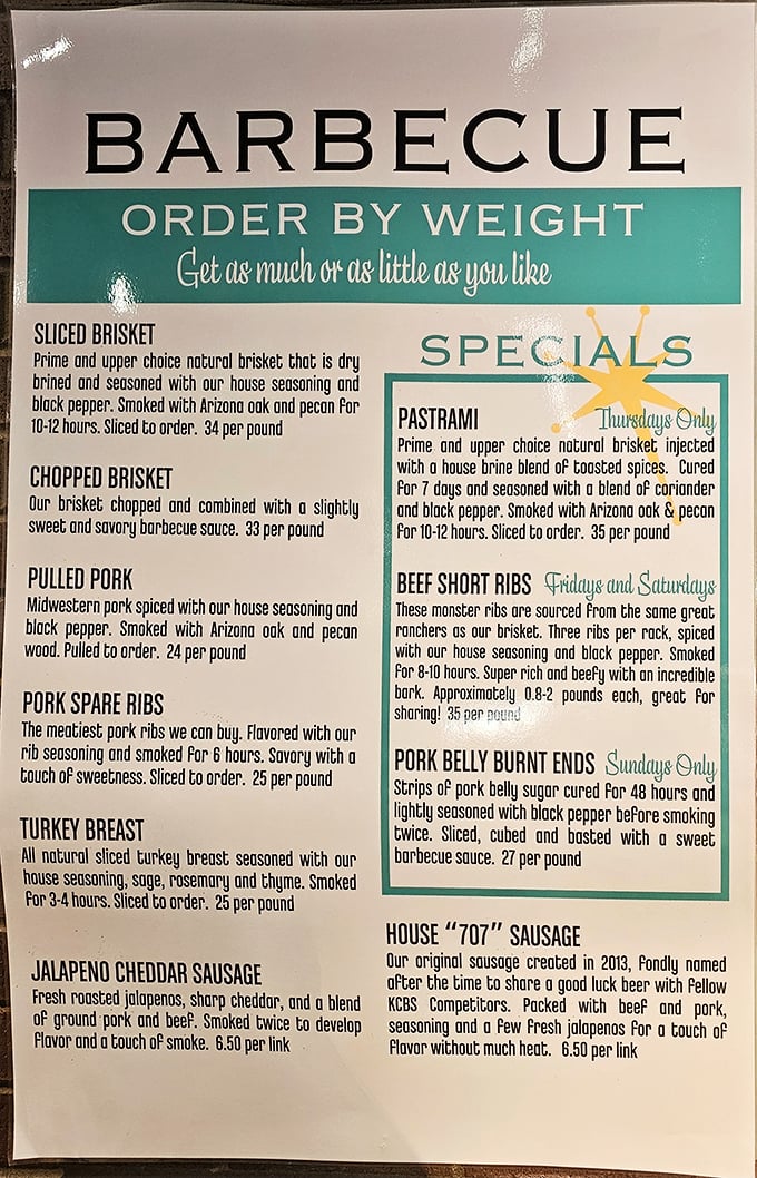 Decisions, decisions! This menu is like a roadmap to flavor town, with each option more tempting than the last.
