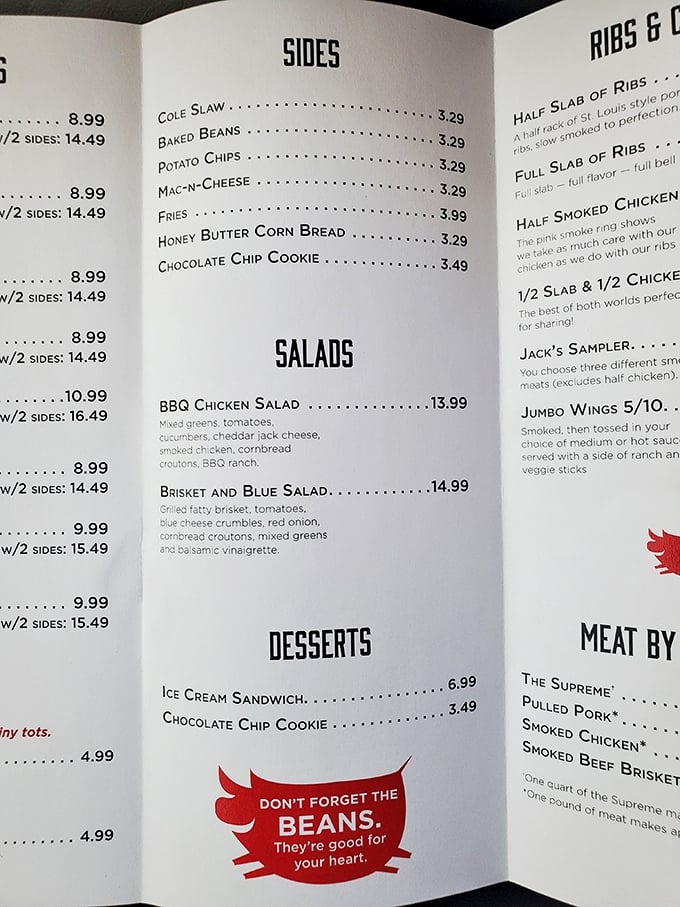 Decisions, decisions! This menu is like a roadmap to deliciousness. Pro tip: Close your eyes and point &ndash; you can't go wrong here.
