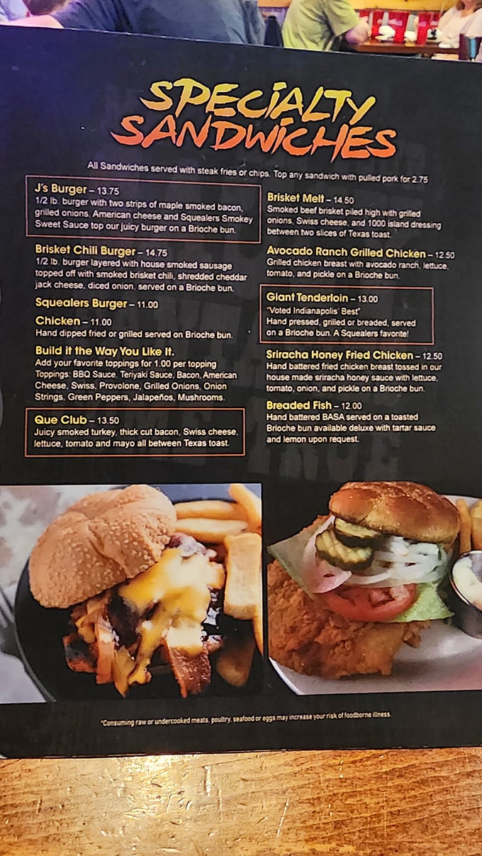 Decisions, decisions! This menu is a carnivore's choose-your-own-adventure, where every choice leads to delicious satisfaction.