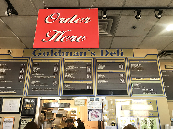 Decisions, decisions! This menu board is like a greatest hits album of deli delights.