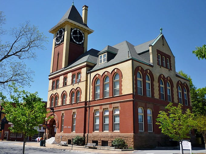 This isn't your average city hall &ndash; it's a time capsule with a clock tower! New Bern's architectural gem stands proud.