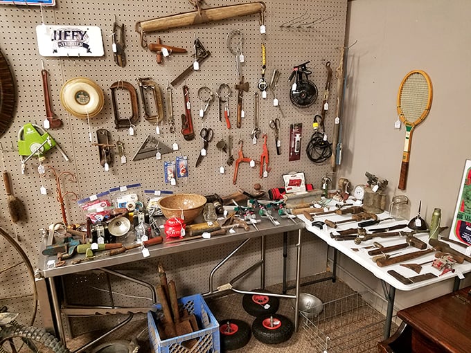 A handyman's dream or a DIY disaster waiting to happen? This tool collection has more stories than your grandpa on Thanksgiving.