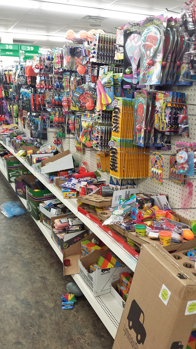 Toy story come to life! This aisle is where imagination meets affordability, proving joy doesn't need a hefty price tag.