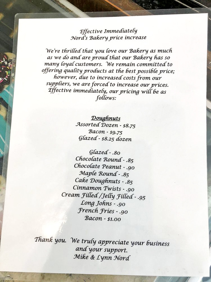 Inflation hits even the sweetest spots, but these prices won't break the bank. Who knew happiness could be so affordable? Bacon doughnuts for under a buck? Yes, please!