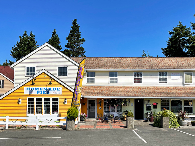 Bright yellow storefronts promising homemade pies aren't just buildings&mdash;they're beacons of hope for hungry travelers on the Oregon coast.