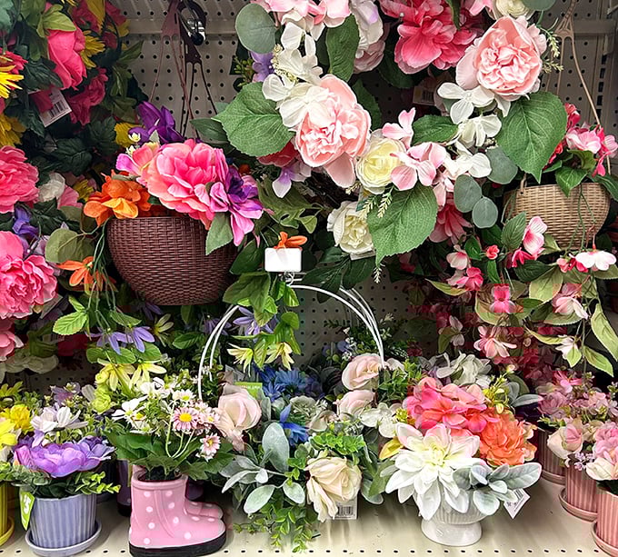 A botanical garden without the watering schedule. These artificial blooms bring perpetual spring to any Rhode Island home.