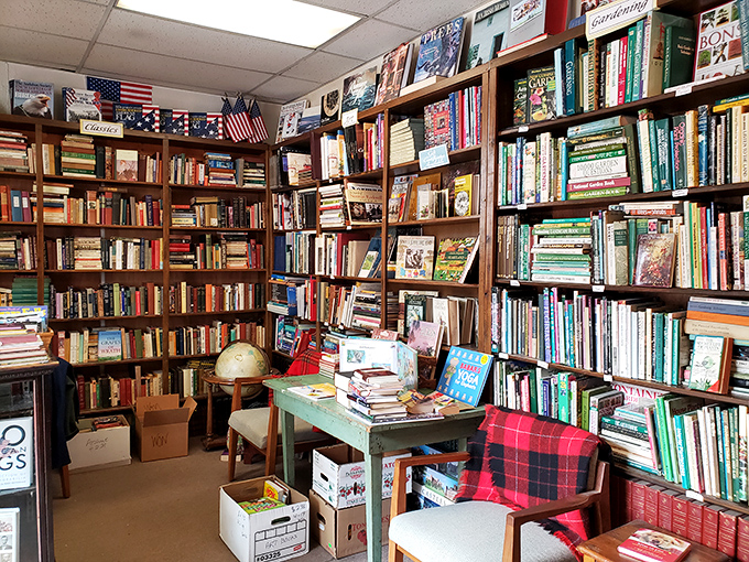 Bibliophile's paradise or literary Tetris? These shelves are stacked higher than a Jenga tower, promising endless adventures for the curious mind.