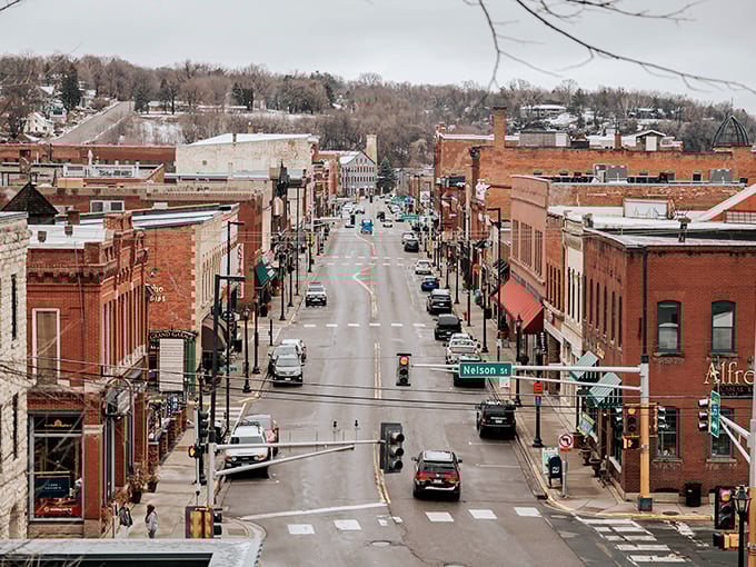 Main Street or time machine? Stroll down Stillwater's bustling thoroughfare and you might just hear the clip-clop of horse-drawn carriages.