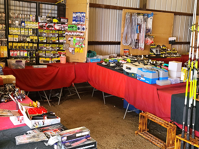 Fishing for deals or angling for adventure? This booth's got you covered, from lures to lines. Time to reel in some memories!