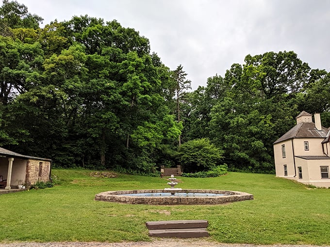 A fountain fit for a king &ndash; or at least your next Instagram post. Surrounded by lush greenery, it's the perfect spot for a royal selfie.