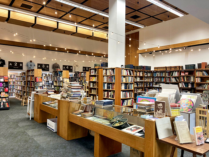 Bookworm heaven or organized chaos? Either way, this interior view makes me want to cancel all my plans and dive in.