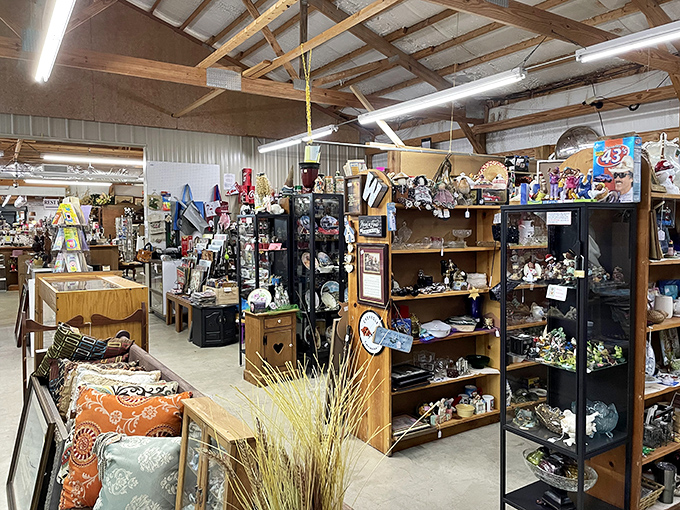 Feast your eyes on this wonderland of yesteryear! From knick-knacks to furniture, it's like your grandma's attic exploded &ndash; in the best way possible.