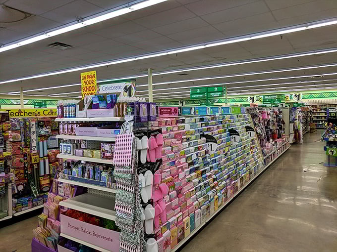 Greeting card heaven awaits! Where else can you find the perfect sentiment for "sorry your cat is having a midlife crisis"?