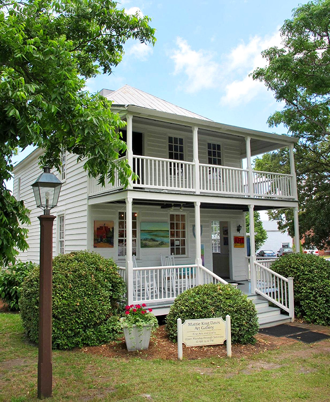 The Mattie King Davis Art Gallery offers coastal inspiration in a classic Southern package &ndash; complete with wraparound porch perfect for contemplative rocking.