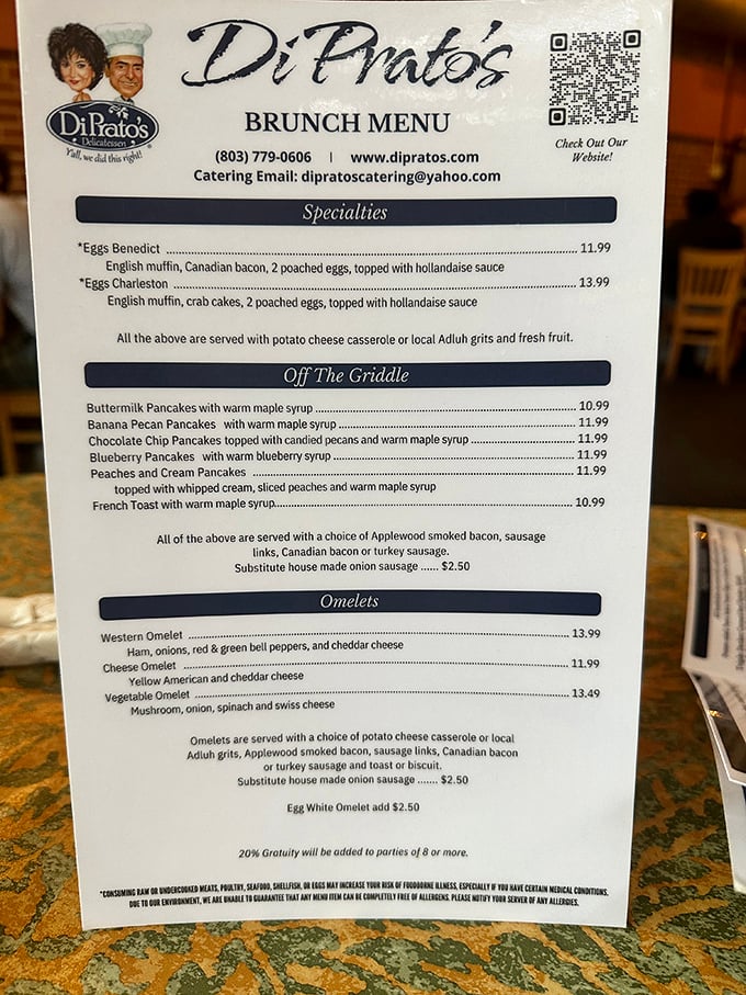 Decisions, decisions! This menu is a roadmap to culinary bliss. Pro tip: Everything's good.