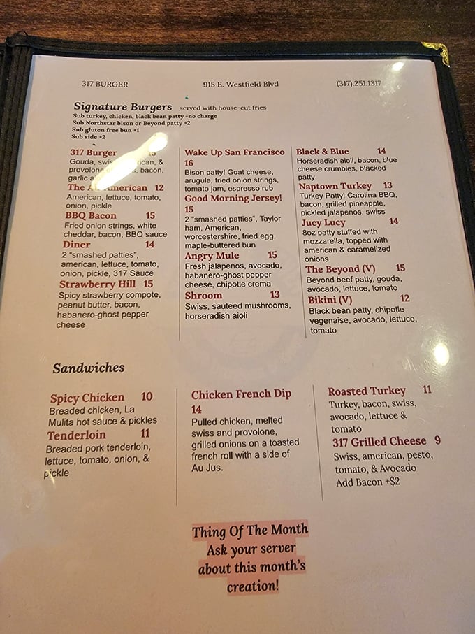 Menu, oh menu, on the wall, who's the fairest burger of them all? Spoiler alert: They're all contenders in this flavor Olympics.