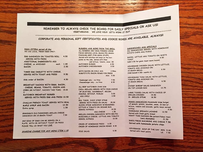 This menu's got more options than a Netflix queue. Pro tip: Everything's good, so just close your eyes and point.