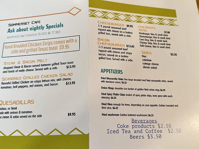 Decisions, decisions: The menu at Sommerset Café reads like a greatest hits album of comfort food classics. Spoiler alert: Everything's a chart-topper.