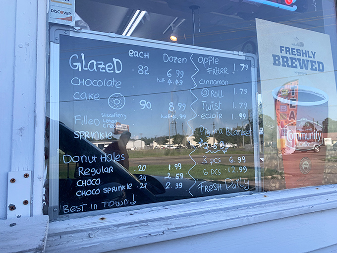 Choices, choices! This chalkboard menu is a roadmap to deliciousness, with prices that'll make your wallet as happy as your taste buds.