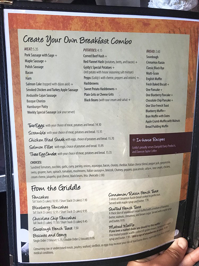 Decisions, decisions! This menu is like a choose-your-own-adventure book, but every ending is deliciously satisfying.