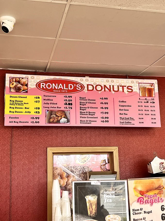 Decisions, decisions! This menu board is like a roadmap to deliciousness. Choose your own sweet adventure!